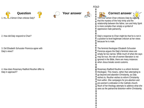 OCR Gender and Theology Religious Studies revision materials for A ...
