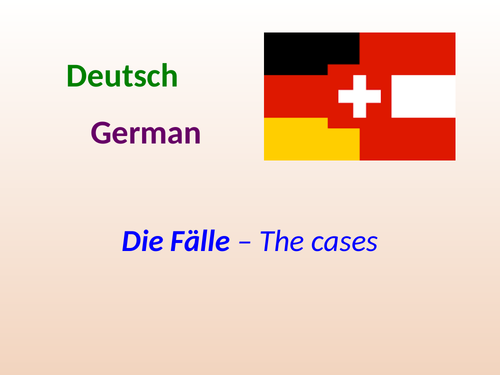 All 4 cases in German for the definite and indefinite article ...
