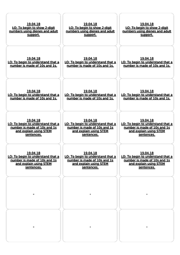 White Rose Hub Year 1, Spring Block 2, Week 1 (Numbers to 50+Tens and ...