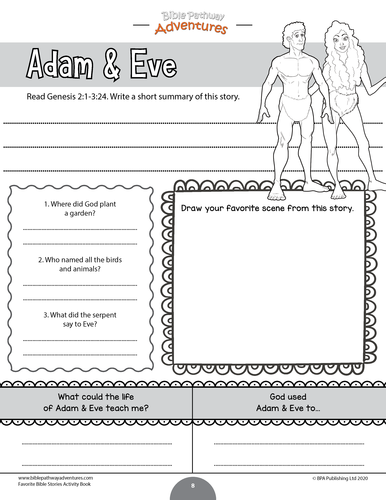 Favorite Bible Stories Coloring Activity Book | Teaching Resources