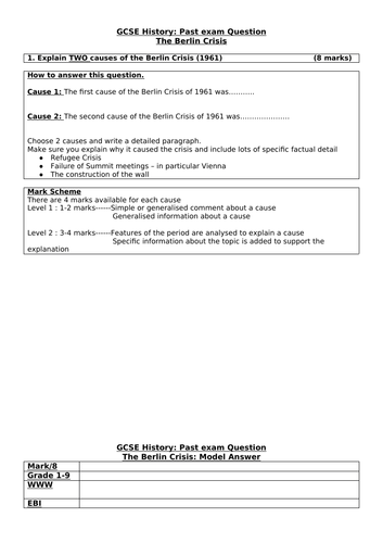 Edexcel GCSE History Cold War Crisis: Cuba | Teaching Resources