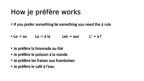 Key phrases French food | Teaching Resources