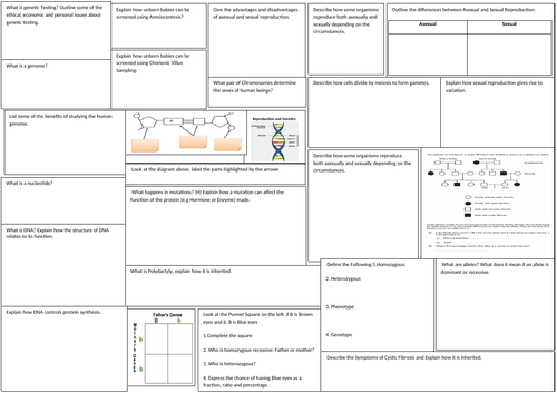 Reproduction and Inheritance Revision MAT and Questions MAT 9-1 ...