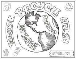 Earth Day Coloring Pages | Teaching Resources