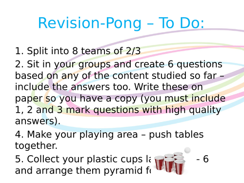 Revision Pong - Lesson PPT | Teaching Resources