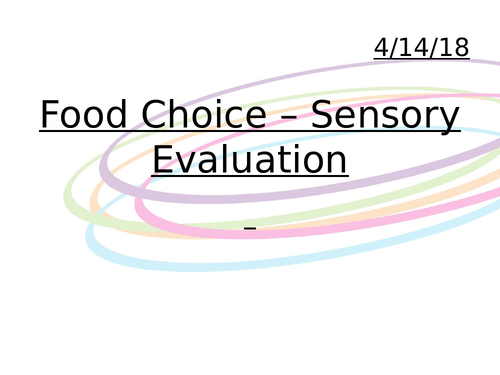 Food Choice: GCSE Food Full Lesson PPTs and Resources | Teaching Resources