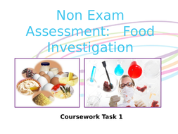 GCSE Food NEA Tasks: Lesson PPTs | Teaching Resources