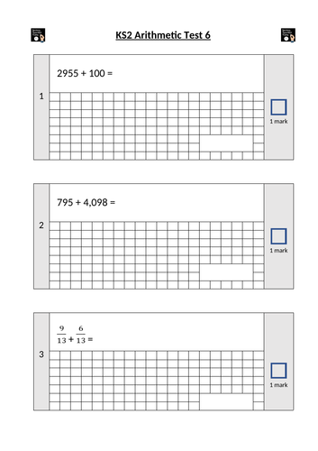 KS2 SATs Paper 1 Arithmetic tests: Bundle 1 | Teaching Resources KS2 SATs Paper 1 Arithmetic tests: Bundle 1 | Teaching Resources