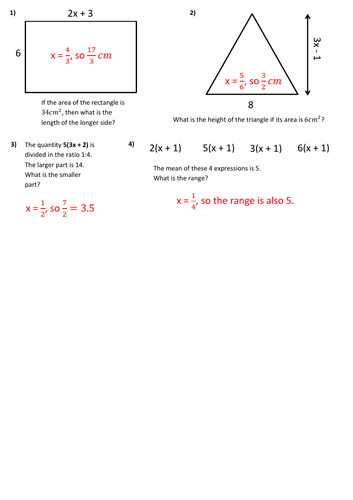 Solving Equations with Brackets - Challenge Questions | Teaching Resources