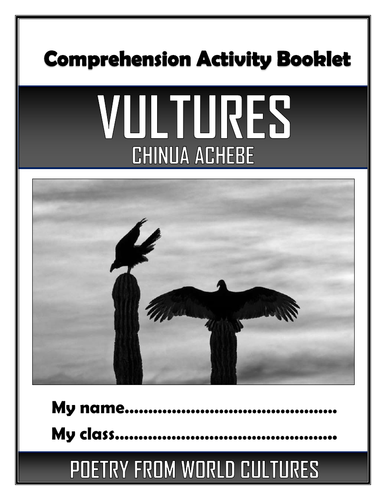 Vultures - Chinua Achebe - Comprehension Activities Booklet! | Teaching ...
