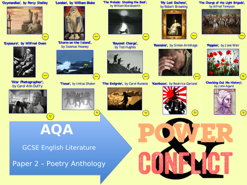 AQA Poetry - Power and Conflict - Literature P2 - Ozymandias - Full ...