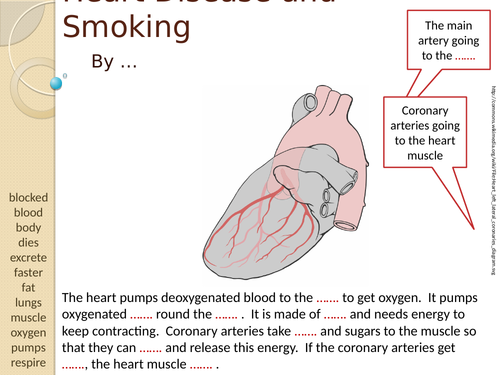 Heart Disease and Smoking Data Analysis - 'Edit the powerpoint' task ...