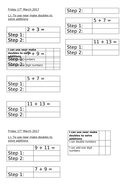 Year 1 Maths - to use near make doubles to solve additions | Teaching ...