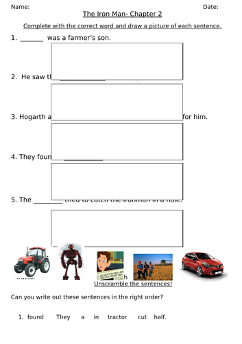 The Iron Man Differentiated resources for KS2 | Teaching Resources