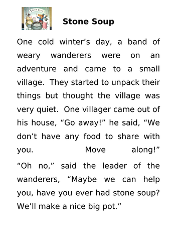 Resources for Stone Soup KS1 | Teaching Resources