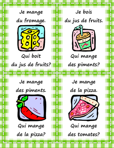 La nourriture - Card Game Bundle | Teaching Resources