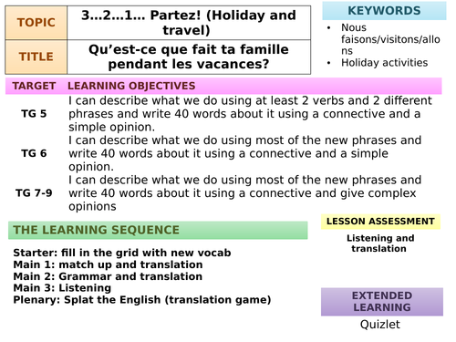 Studio 1 - Module 5 "3...2...1... partez!" | Teaching Resources