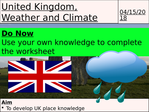 UK, Weather & Climate | Teaching Resources