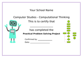 KS3 Computational Thinking Project - Practical Problem Solving (Full ...