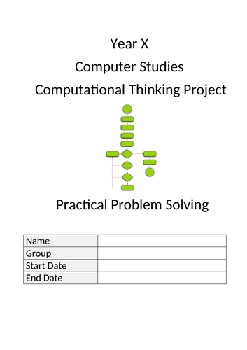 Ks3 Computational Thinking Project Practical Problem Solving Full