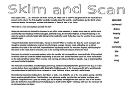 Skim and scan sheets | Teaching Resources