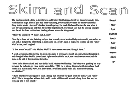 Skim and scan sheets | Teaching Resources