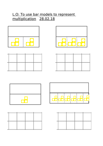 3 times tables - multiplication - bar modelling | Teaching Resources