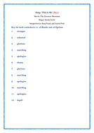Song 'This Is Me' listening comprehension Worksheets +Theme + Keys ...