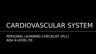 A-Level PE. Cardiovascular System. Revision Cards. | Teaching Resources