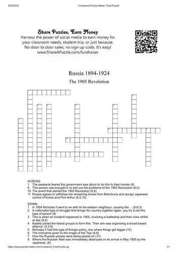 Edexcel: 2c.2: Russia: Nicholas II's response to the 1905 Revolution ...