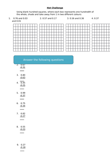 Year 5 Decimals Summer Term: White Rose Maths - Subtracting Decimals ...
