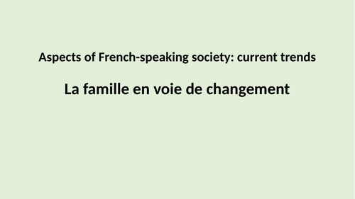 IMPROVED A Level French Speaking Exam Preparation - Year 12 Topics ...