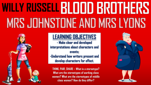Blood Brothers - Mrs Johnstone and Mrs Lyons! | Teaching Resources