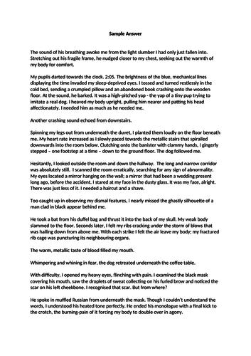 English Language Grade 9-1 Imaginative & Descriptive Writing | Teaching ...