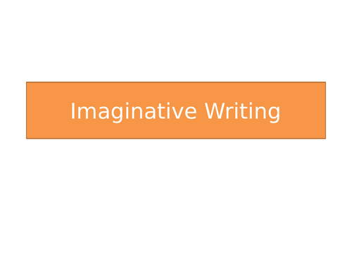 English Language Grade 9-1 Imaginative & Descriptive Writing | Teaching ...