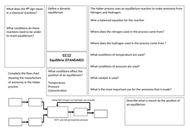 GCSE Edexcel 9-1 Combined Science Chemistry (Year 10) Revision Broadsheets (CC1-CC12) | Teaching ...