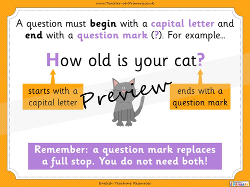 Questions and Question Marks - KS1 | Teaching Resources