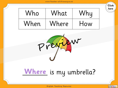 Questions and Question Marks - KS1 | Teaching Resources