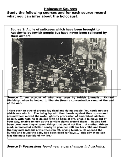 Sources on the Holocaust | Teaching Resources
