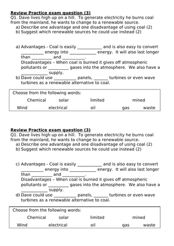 Non-renewable energy resources - full differentiated lesson with pp ...