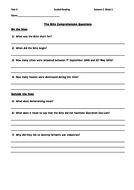 Year 6 WW2 Guided Reading Activities | Teaching Resources