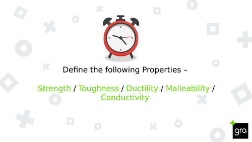 Metals and Alloys (NEW AQA GCSE 9-1) | Teaching Resources