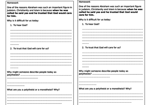 Covenant with Abraham | Teaching Resources