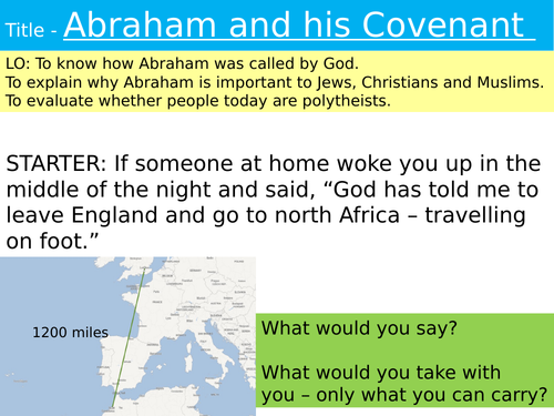 Covenant with Abraham | Teaching Resources