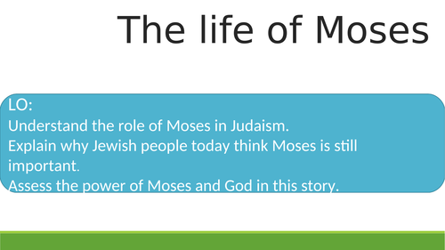 The Life of Moses | Teaching Resources