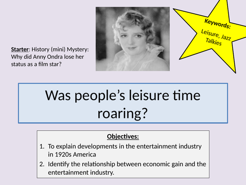USA 1920´s GCSE revision powerpoints | Teaching Resources