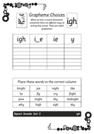 Phonics - Read, Write, Inc. Grapheme Choice Spelling Worksheet ...