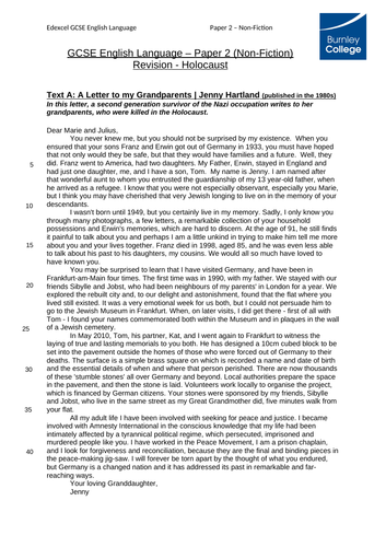 Edexcel Paper 2 GCSE English Reading Revision | Teaching Resources