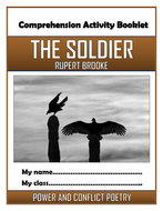 The Soldier - Rupert Brooke - Comprehension Activities Booklet! by ...