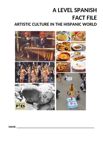 New Spanish A-Level - Artistic Culture in the Hispanic World: Fact file ...